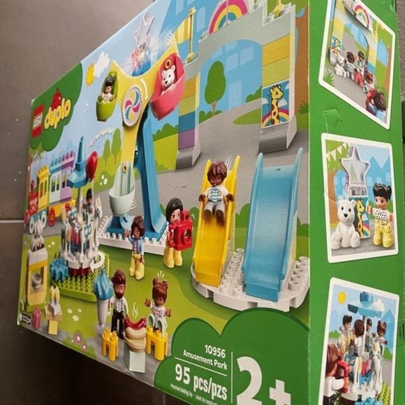 Lego | Toys | Lego Duplo 956 Town Amusement Park Pastel Train Slides ...